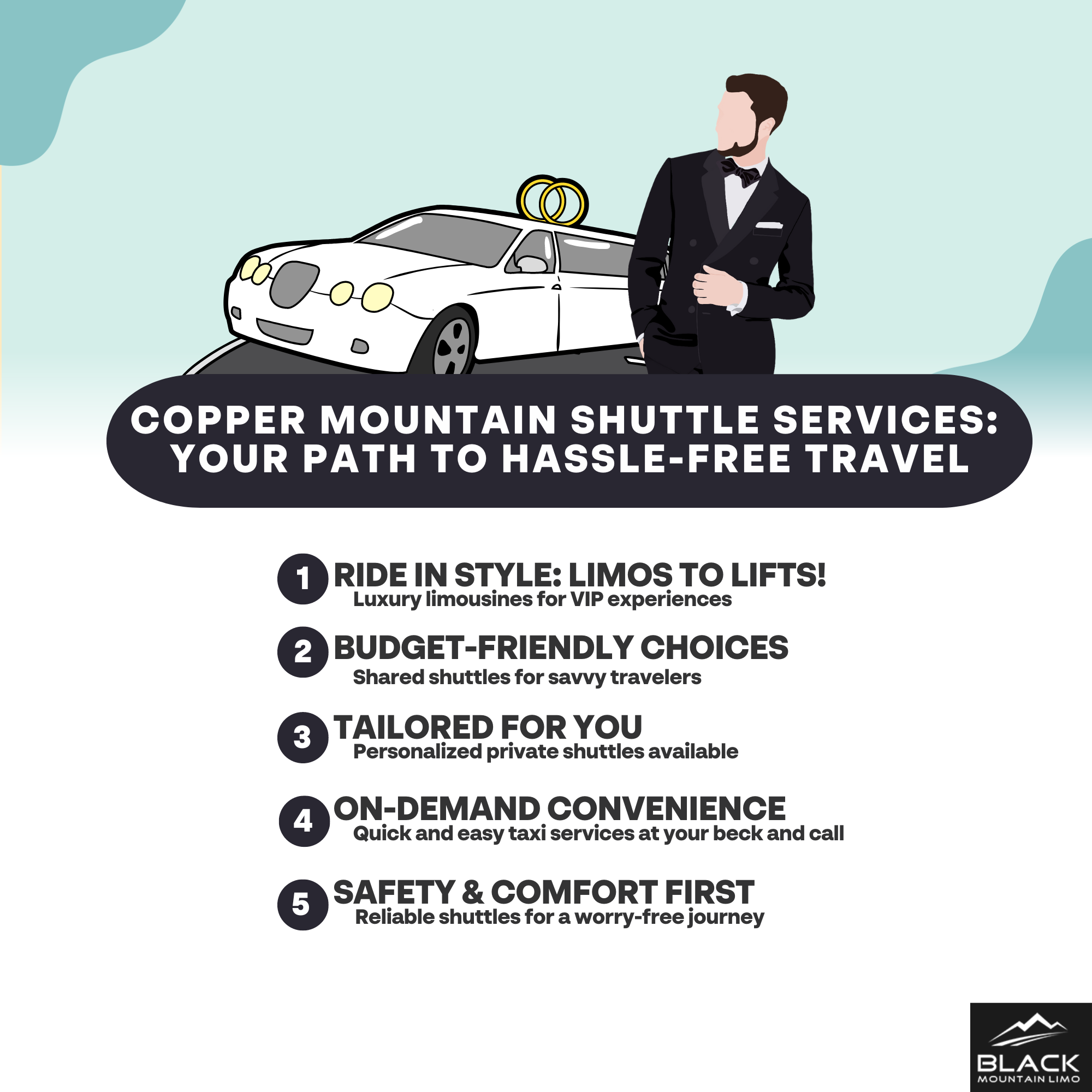 Copper Mountain Shuttle Service Options - Black Mountain Limo